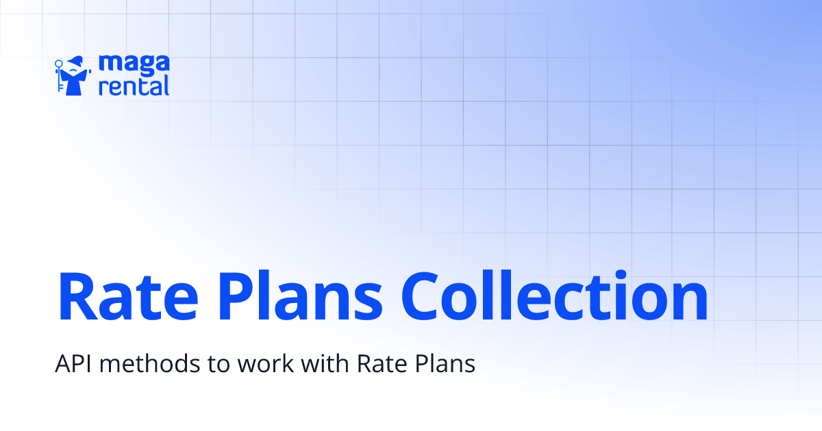 Rate Plans Collection | Maga Channel Manager